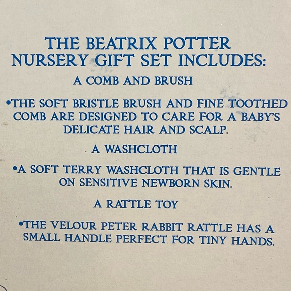 Beatrix Potter | Other | Vintage 9s Beatrix Potter Eden Nursery Gift ...